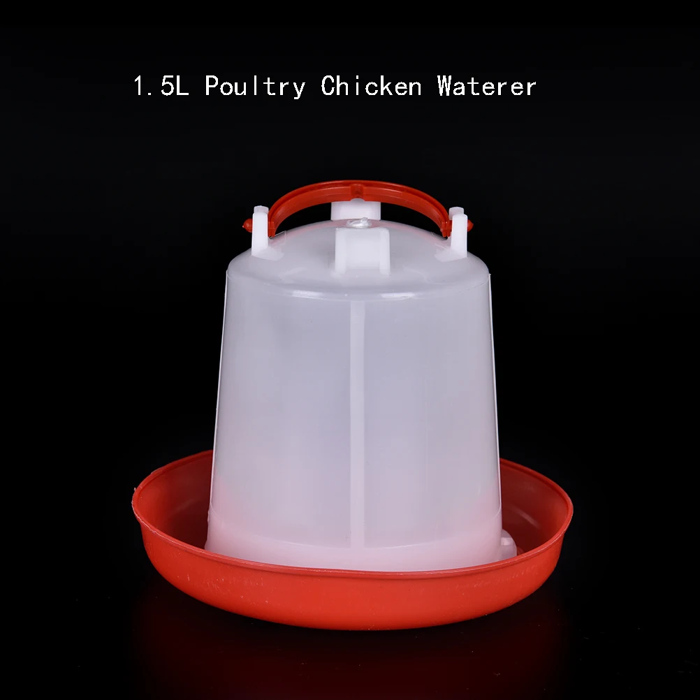 1.5L Chicken Drinker Poultry Chicken Quail Pheasant Automatic Waterer ...