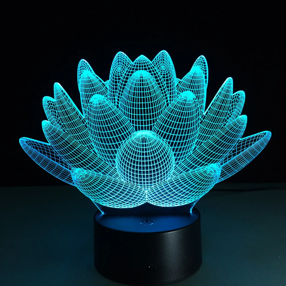 Lotus Flower Night Light Suncatchers Garden Decoration Home & Living ...