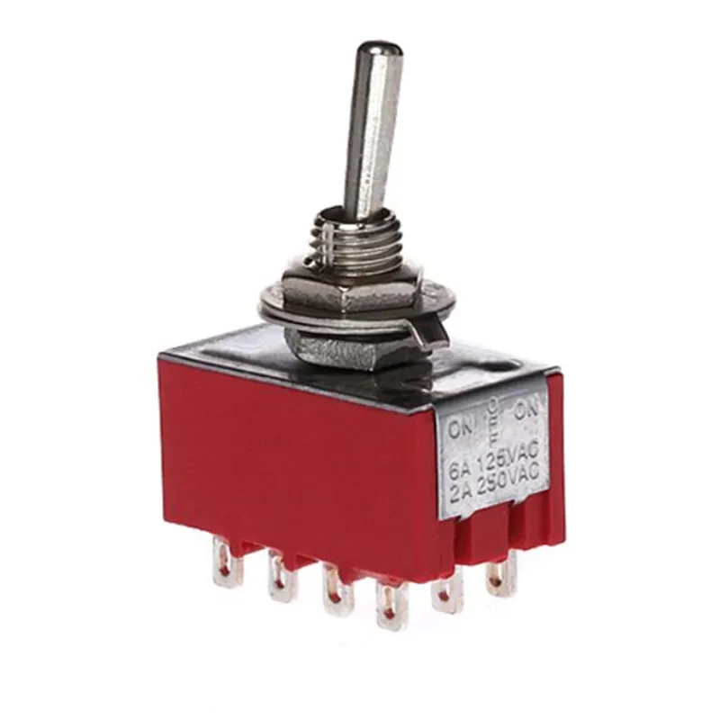 1Pc-2A-250VAC-6A-125VAC-on-off-on-3-Way-4P2T-4PDT-Toggle-Switch-12 ...