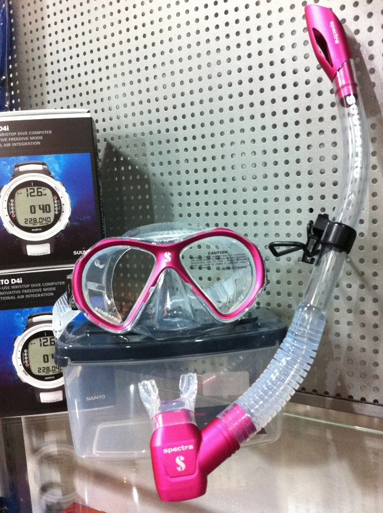 Scubapro Spectra MINI2 Mask+Spectra SEMI Dry Snorkel Mask Set for Scuba ...