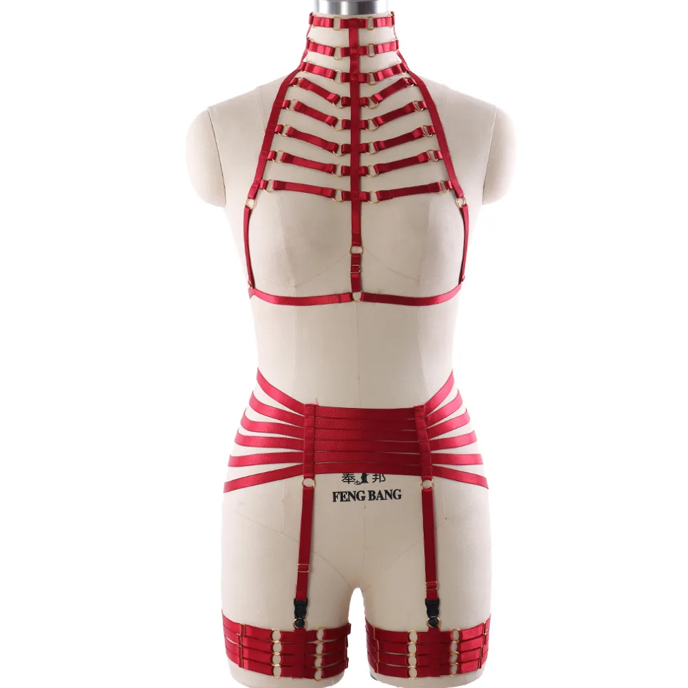 Women-Wine-Red-Bondage-Rave-Wear-Body-Harness-Set-Neck-Body-Cage-Bra-Harness-Goth-Garter.jpg