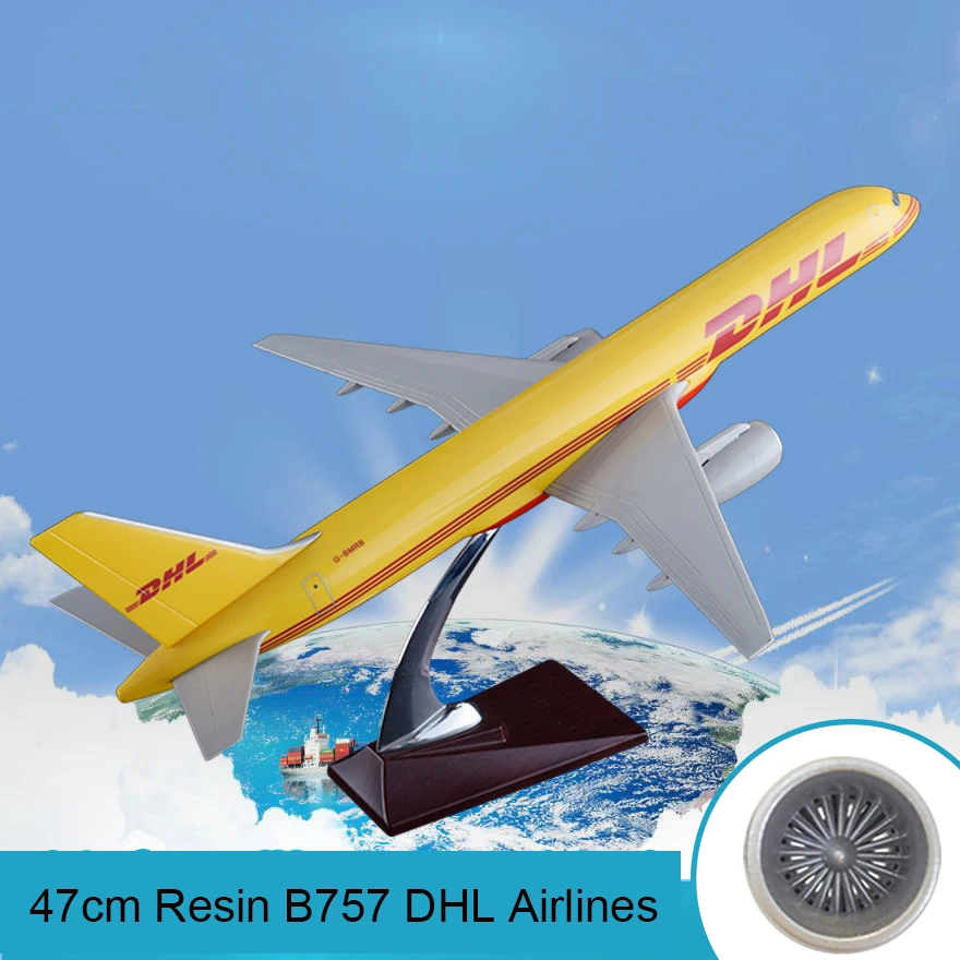 47cm Resin B757 DHL Airlines Model Boeing 757 Airplane Airways Advanced ...
