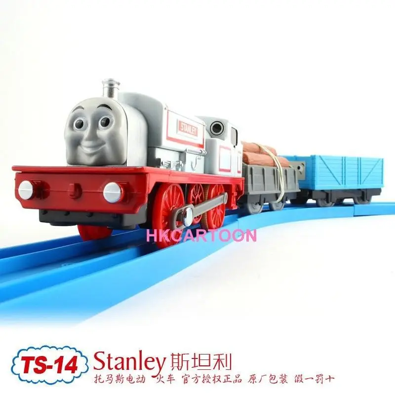 TOMY TRACKMASTER THOMAS & FRIENDS TS 14 STANLEY WITH 2 TRUCKS MOTORIZED ...