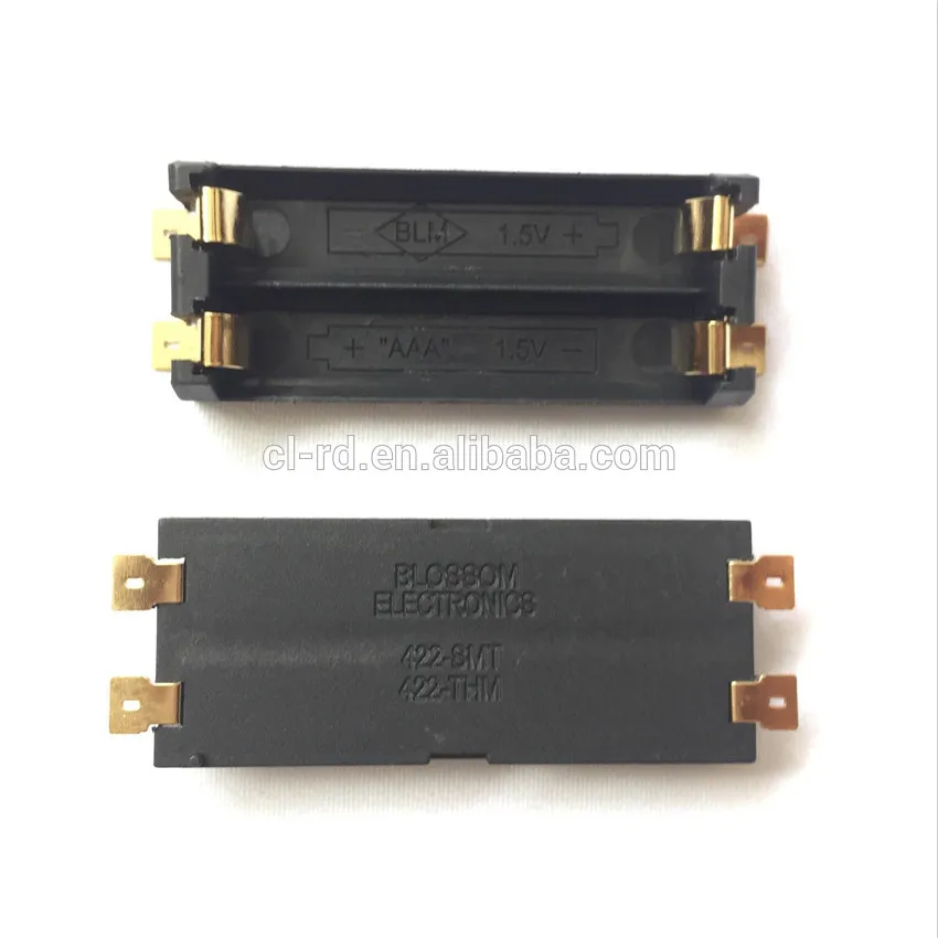 Surface Mount 2*aaa Battery Holder Smd Smt - Rechargeable Batteries ...