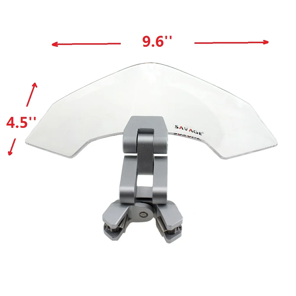 Universal-Motorcycle-Windshield-Airflow-Adjustable-Windscreen-extension ...