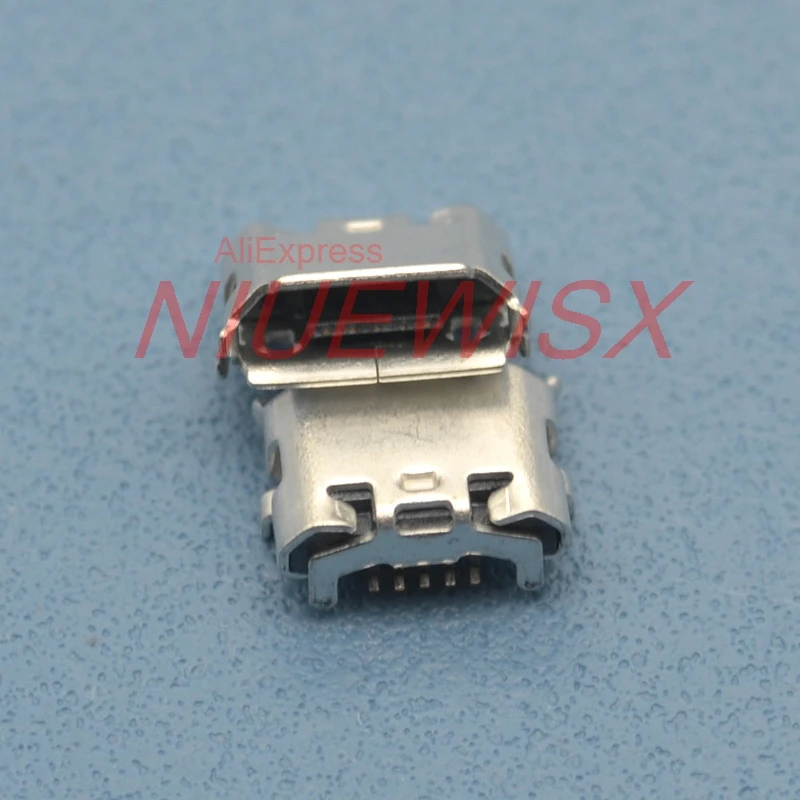 100pcs Micro USB 5pin Jack Female Socket Connector Reverse OX Horn ...