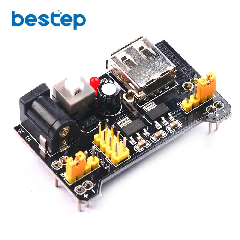 MB102 Breadboard Power Supply Module 3.3V 5V Solderless Breadboard ...