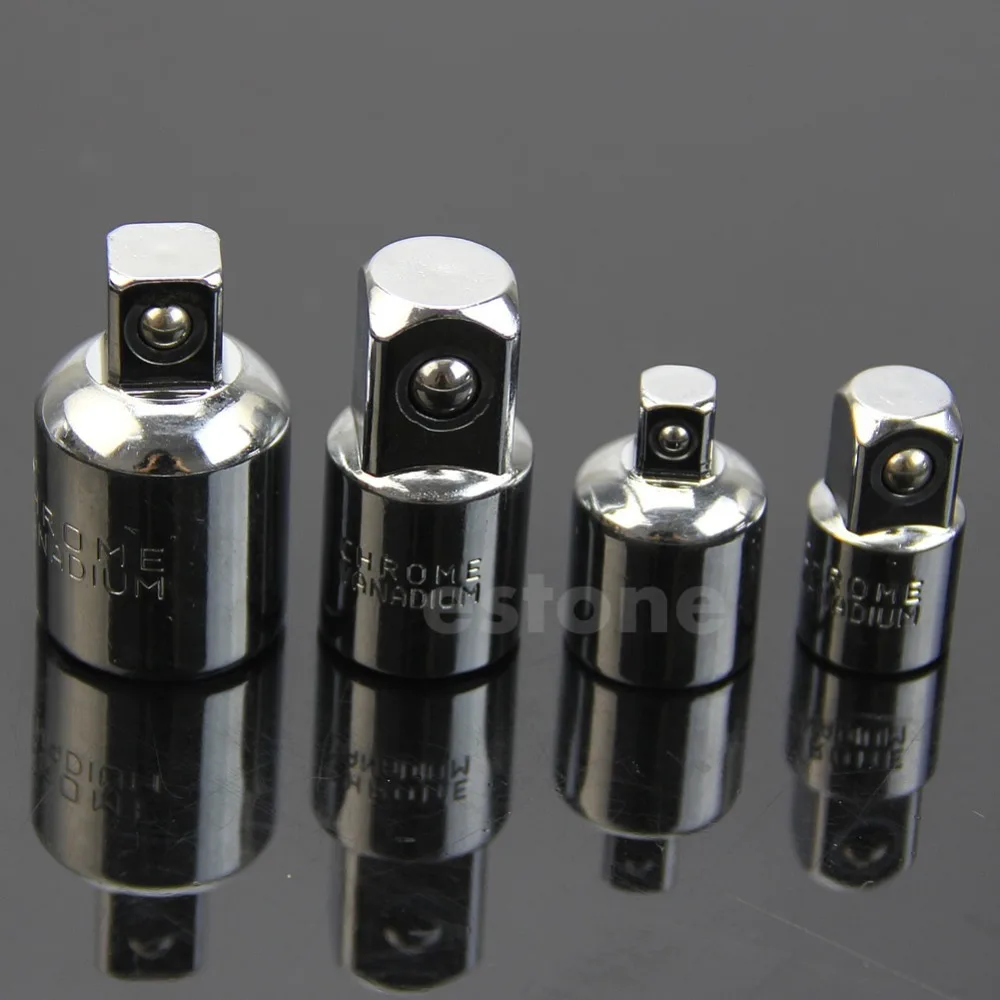 4pcs Socket Ratchet Converter Reducers Adaptors Tool 1 2 3 8 1 4 Set