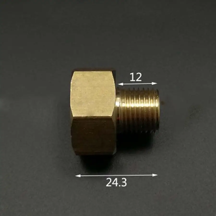 M20x1.5mm Fêmea Transformar DN8 1/4 "BSPP Conexão do Adaptador Redutor de Bucha de Bronze ...