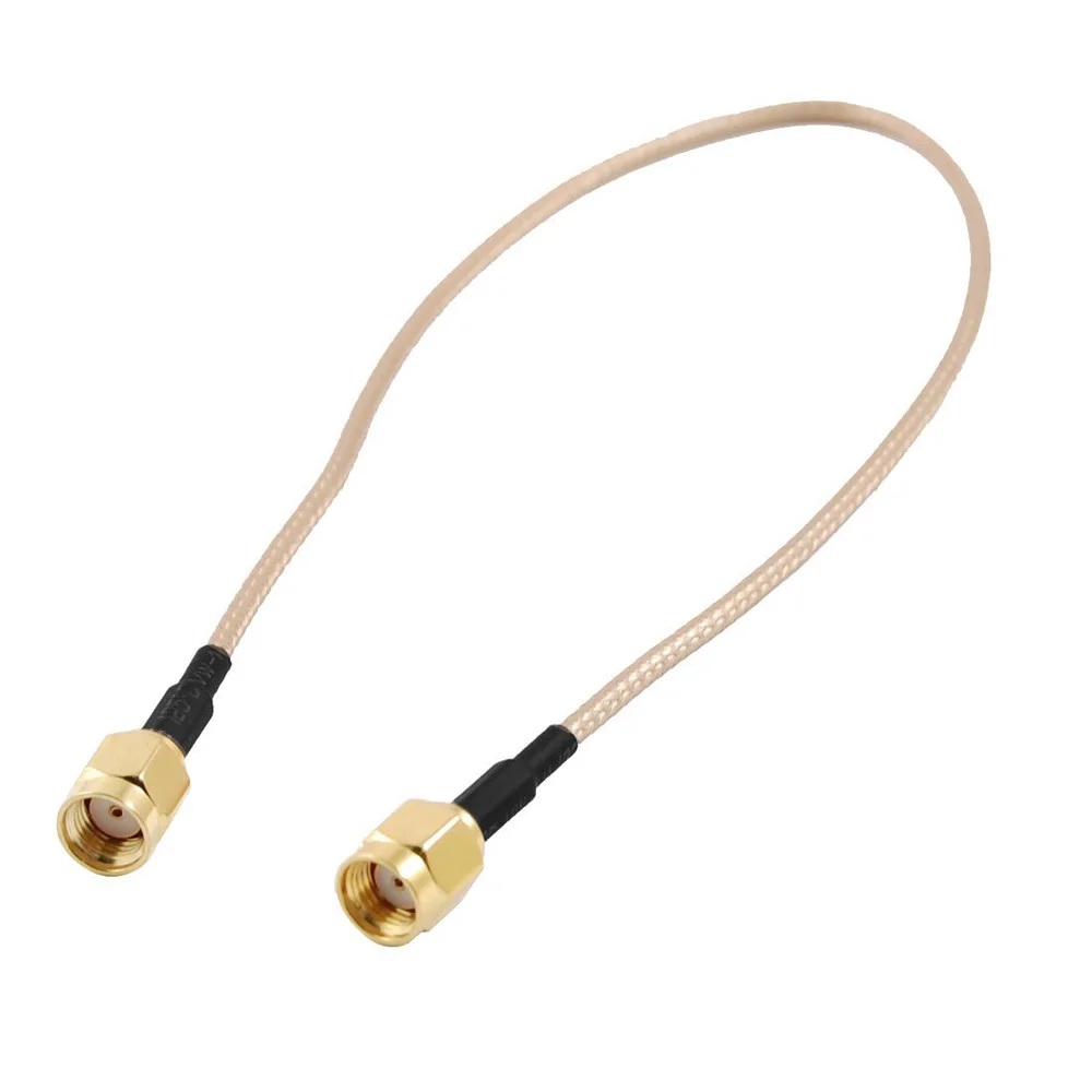 SCLS 12 "RP SMA hembra a RP SMA hembra enchufe RF Cable de cola de ...