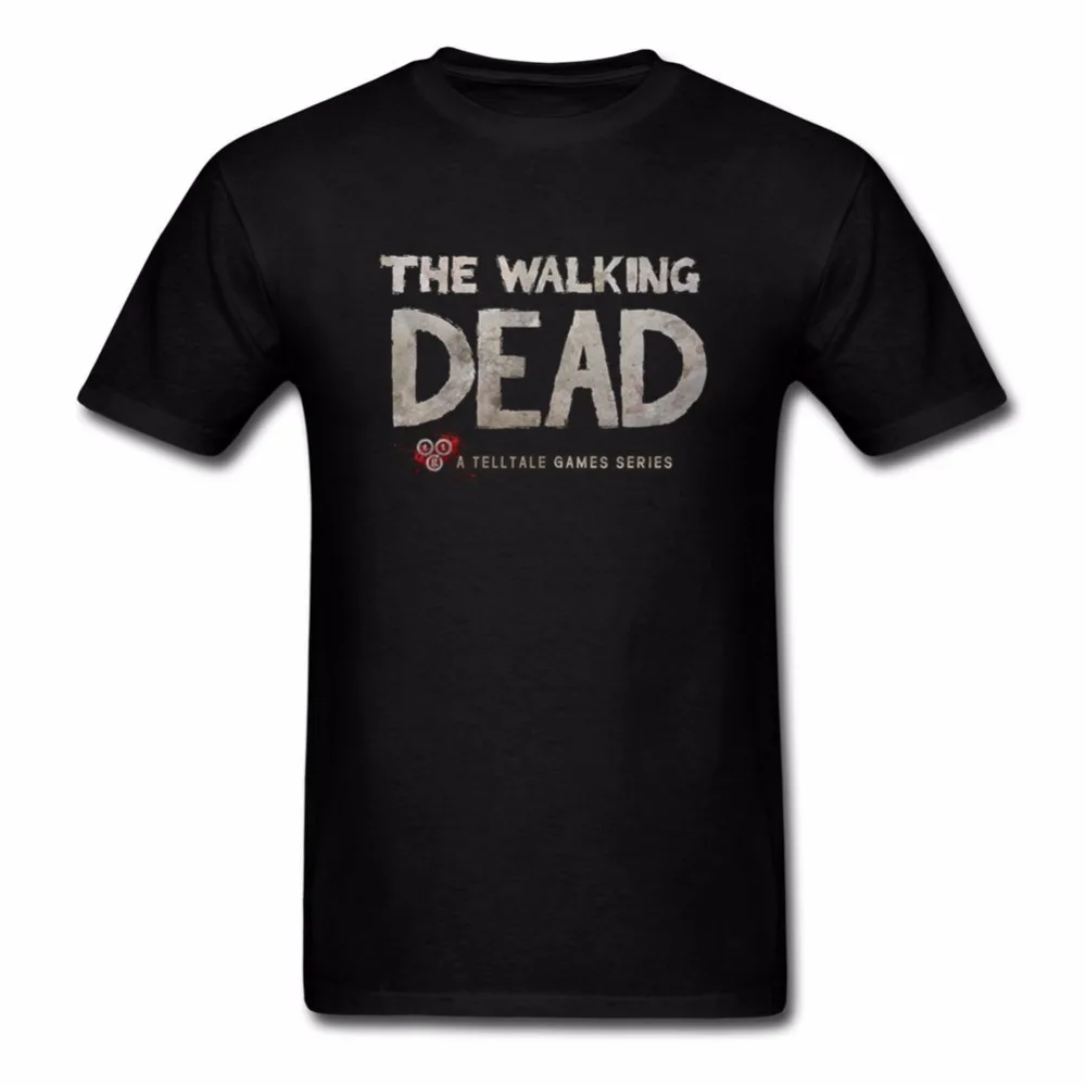 Casual Short Sleeve 100% Cotton Novelty Tops Telltale's The Walking ...