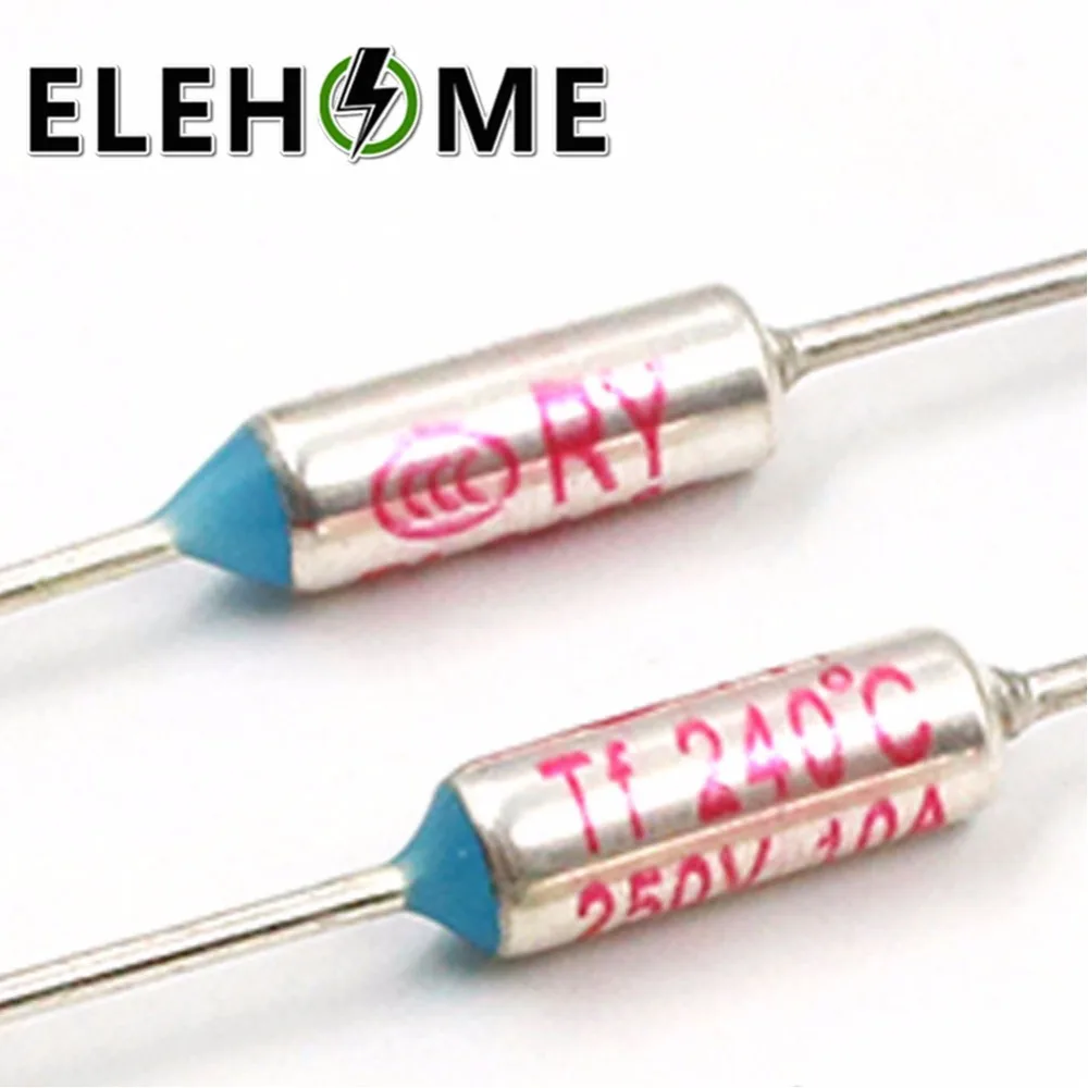 2018 Hot 10 pieces Microtemp Thermal Fuse TF 240 degrees Celsius ...