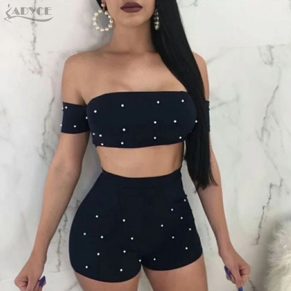 Adyce 2019 New Fashion Summer Women Sets Top And Pants 2 Two Pieces Set