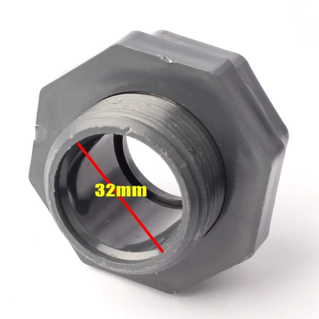 Inner Diameter 32mm Socket Type Water Tank Connectors Thicken PVC ...
