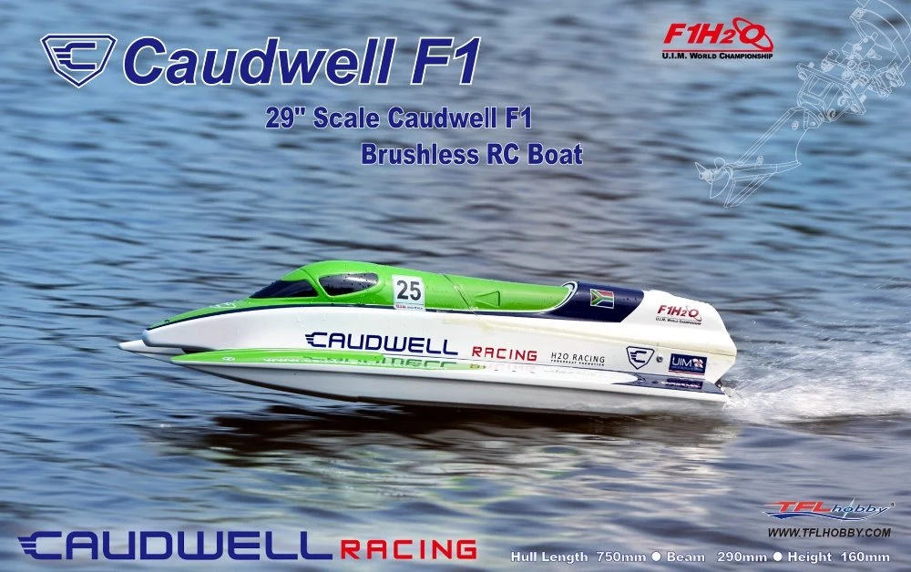 TFL 1138 Caudwell F1 29'' 750mm RC Racing Boat With 2960 2881KV ...