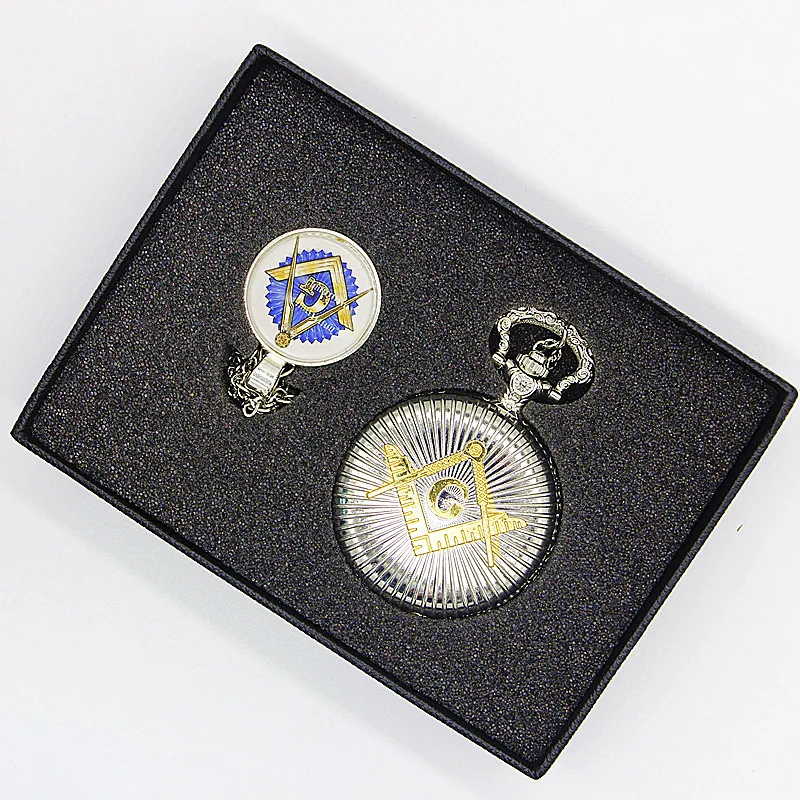 Cool Silver & Golden Masonic Freemason Freemasonry Theme Alloy Quartz ...