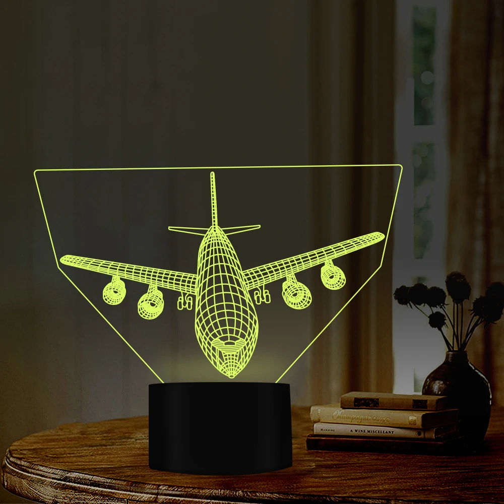 aircraft Addiction 3D Lamp Airliner Night Light Visualization Glow 7 ...