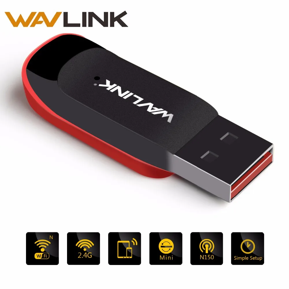 Wavlink Mini Usb Wireless 2.4G N 150Mbps USB 2.0 Adapter Mini Wifi USB ...