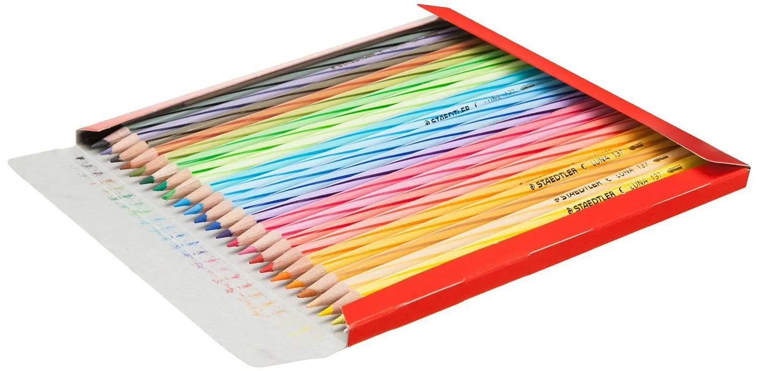 Staedtler Colored Pencils 48 Colors Water color Drawing Pens Free ...