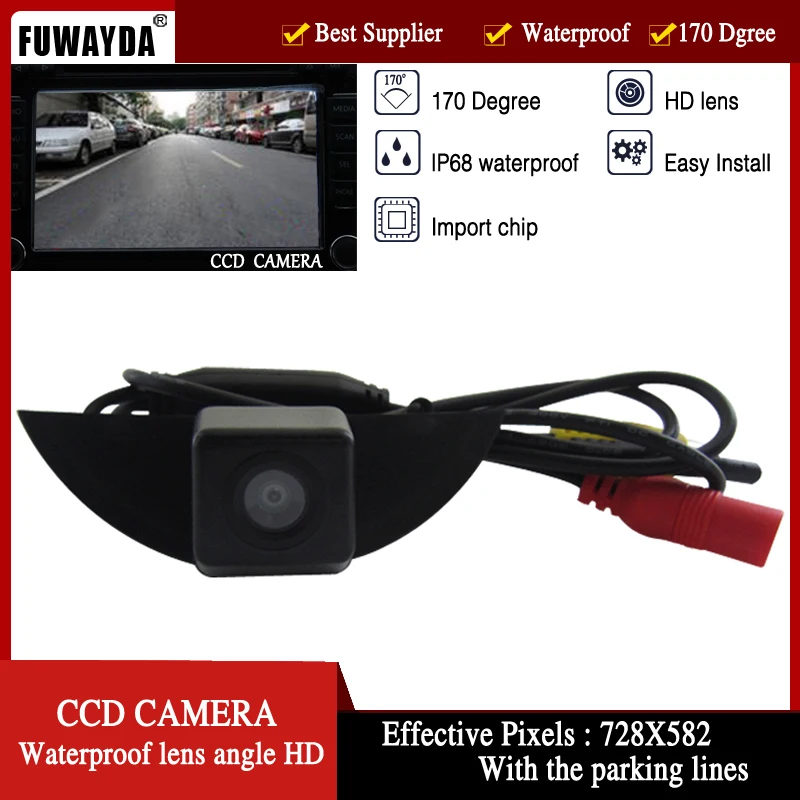 FUWAYDA CAR Front view camera + monitor for Nissan X Trail Tiida ...