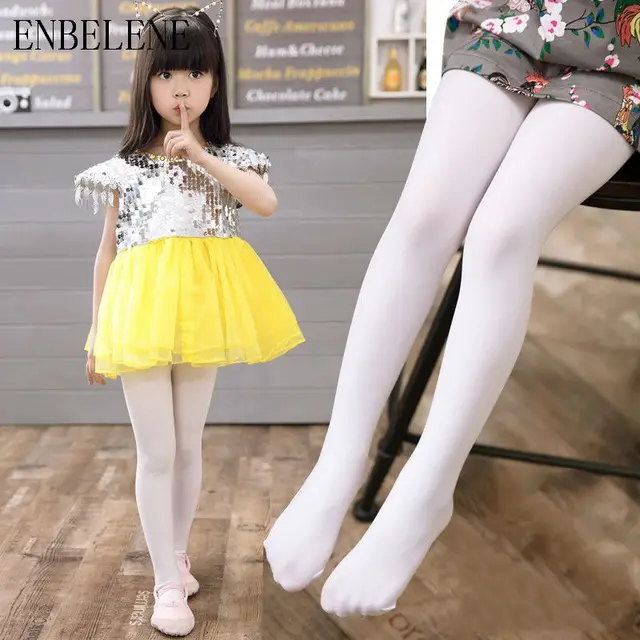 2018 Super Deal Children's Nylon Stockings for Girls White Black Pink ...