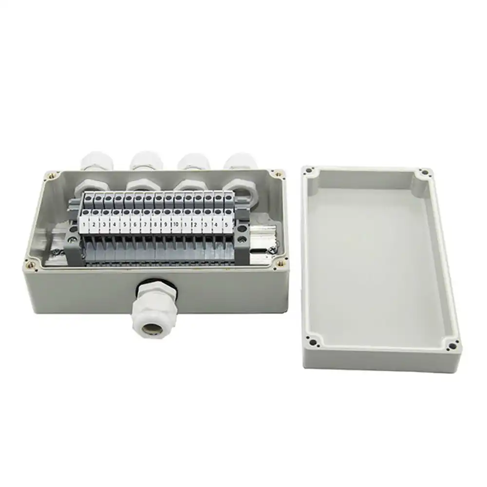 IP65 Waterproof Cable Junction Box 250*150*100mm with UK2.5B Din Rail ...