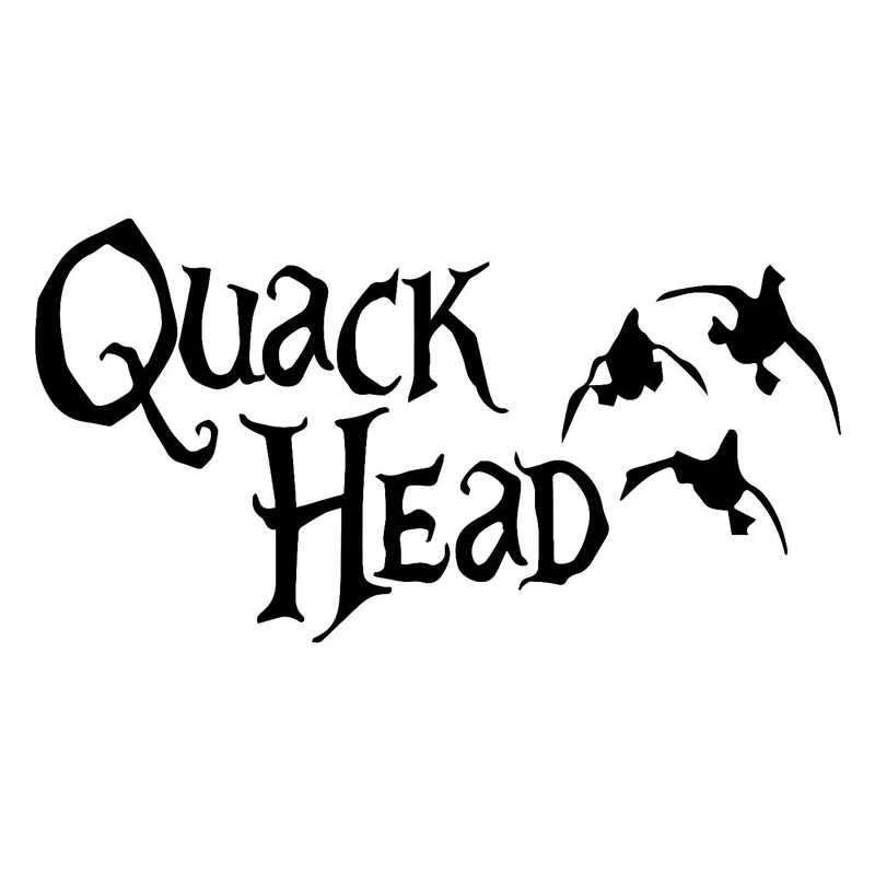 13.2cm*7cm Quack Head Duck Hunting Car Sticker Vinyl Decal S4 0634 ...