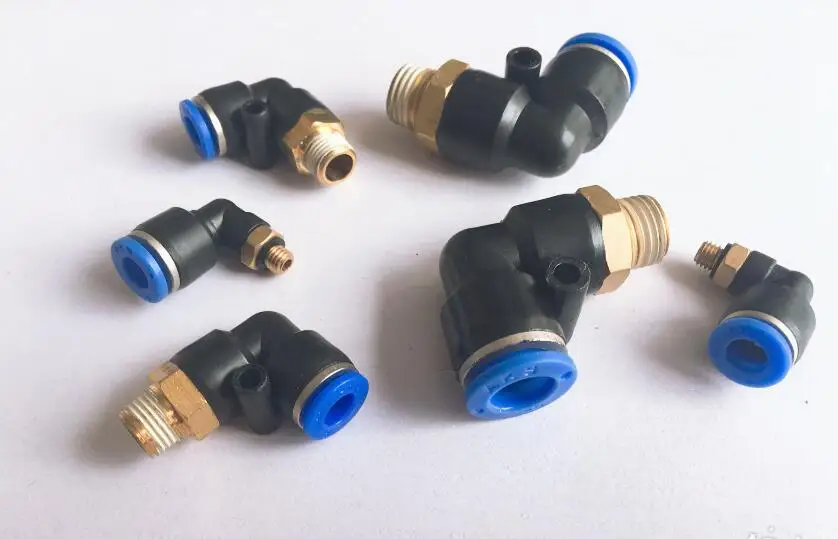 2pcs L Shaped Pneumatic Fitting PL16 02 PL16 03 PL16 04 PL16 06 ...