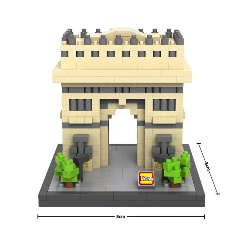 Loz Diamond Blocks World Famous Architecture Paris Arc de Triomphe Mini ...
