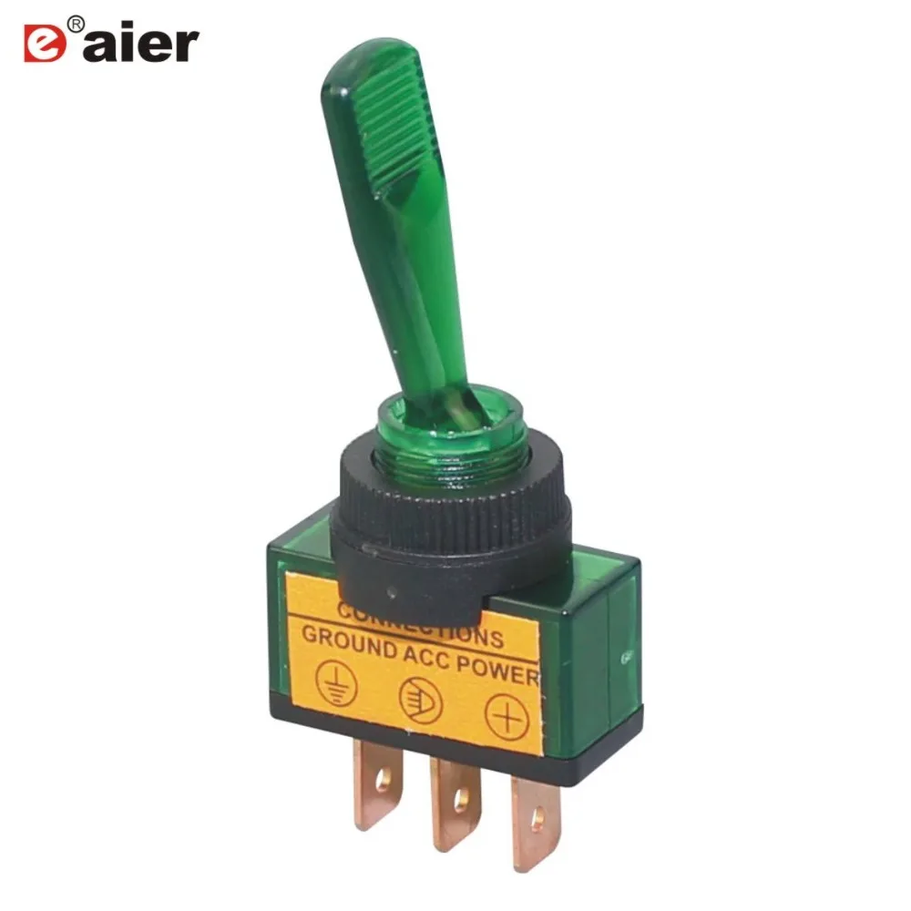 100PCS ASW 13D Colorful Automotive 12MM Plastic Toggle Switch 20A 12VDC ...