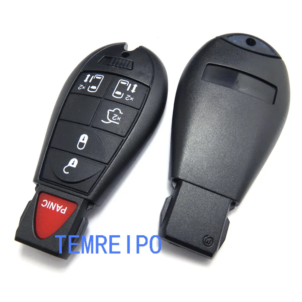 10pcs/lot 5+1 button entry keyless remote control key case for chrysler ...