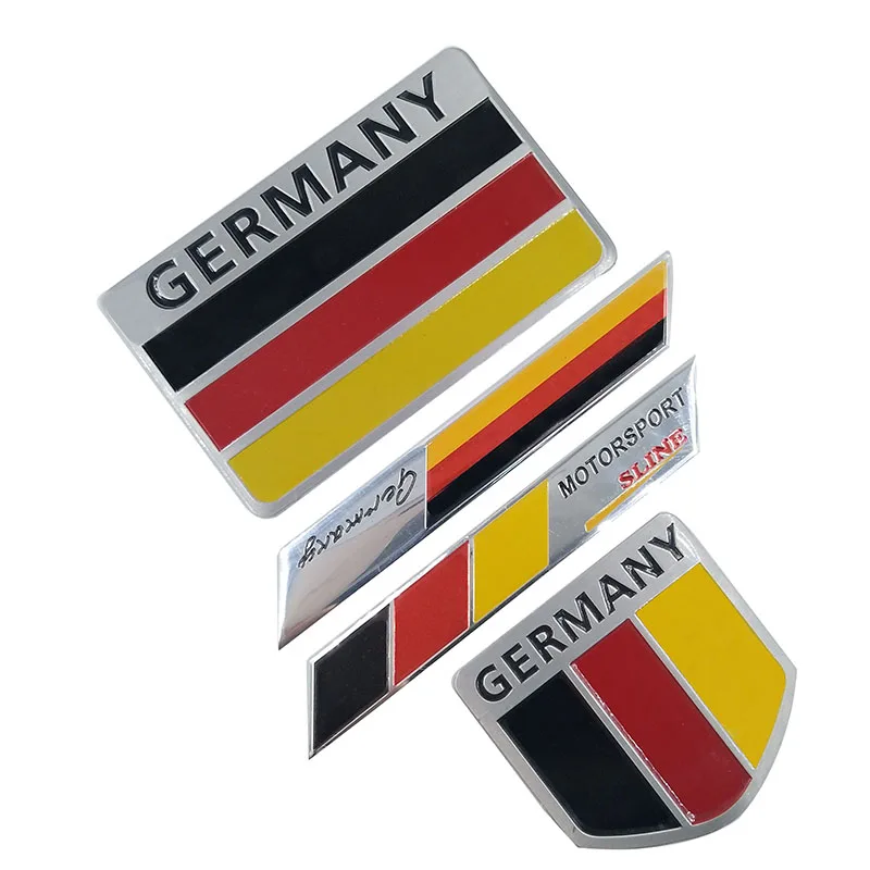 Neue Aluminium Deutschland Flagge Auto Auto Abzeichen Emblem Auto Front ...