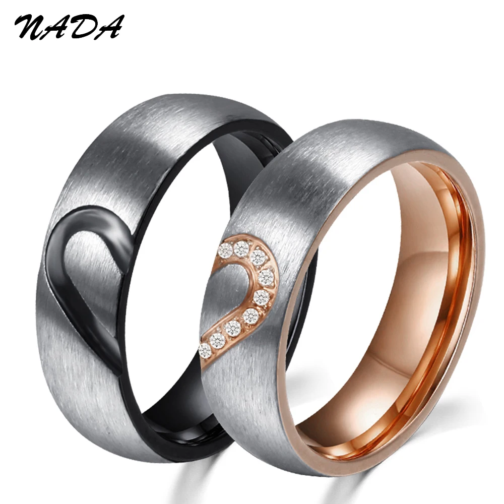 1-Pair-Real-Love-316L-Stainless-Steel-Half-Heart-Women-Crystal-Couple ...