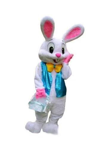PROFESSIONAL EASTER BUNNY MASCOT COSTUME Bugs Rabbit Hare Adult Fancy ...