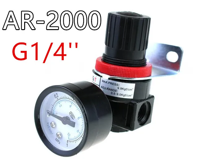 Ar-2000 G1/4'' Pneumatic Mini Air Pressure Regulator Air Treatment ...