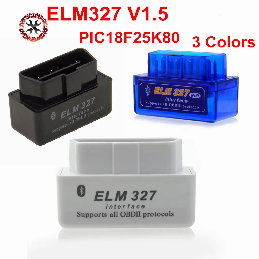 3 Colors Elm327 V1.5 Super Mini Elm327 Bt Pic18f25k80 Chip Obdii ...
