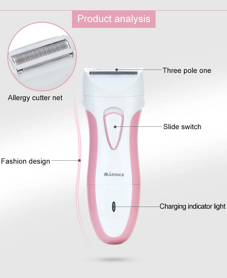 Hot Rechargeable Lady Epilator Skin Friendly Women Electric Shaver Hair ...