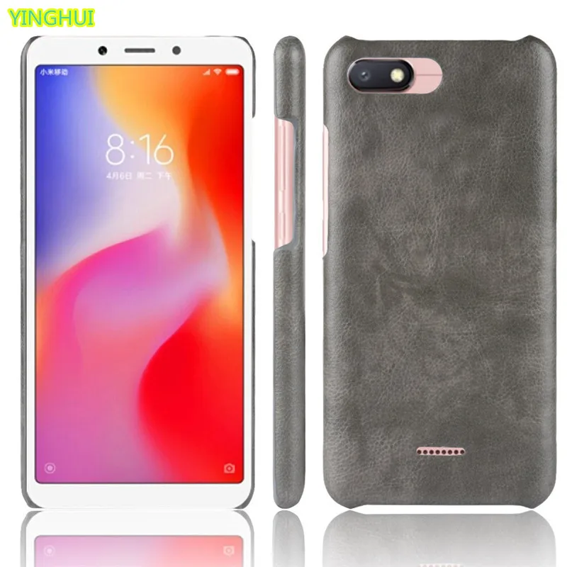 Xiaomi Redmi 6A Case Xiaomi Redmi 6A Case Hard PC Leather Hard Plastic ...