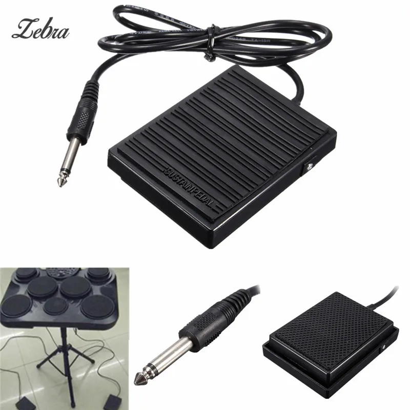 Promo Offer Zebra Universal Foot Sustain Pedal Controller Switch ...