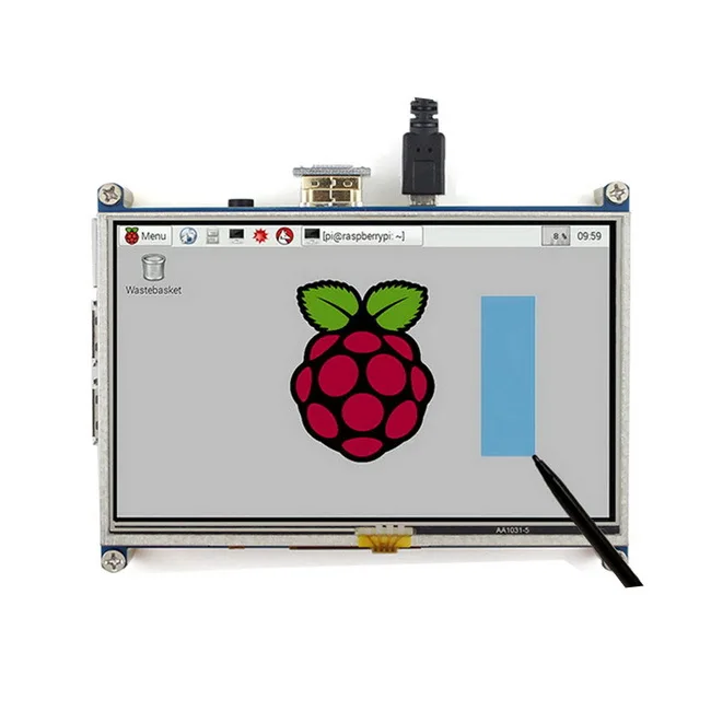 Raspberry pi 3 model B/B+/A+ 5inch HDMI GPIO Resistive Touch Screen ...