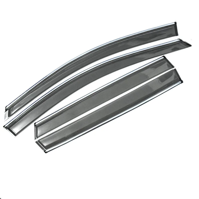 4 Pcs Car Side Door Window Visor Rain Deflectors Guard Rain Shield ...