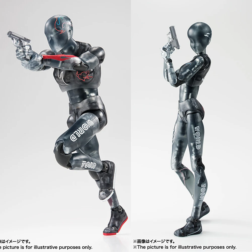 World Tour 1pcs BODY KUN + 1pcs BODY CHAN + 1pcs Base BJD Black ...