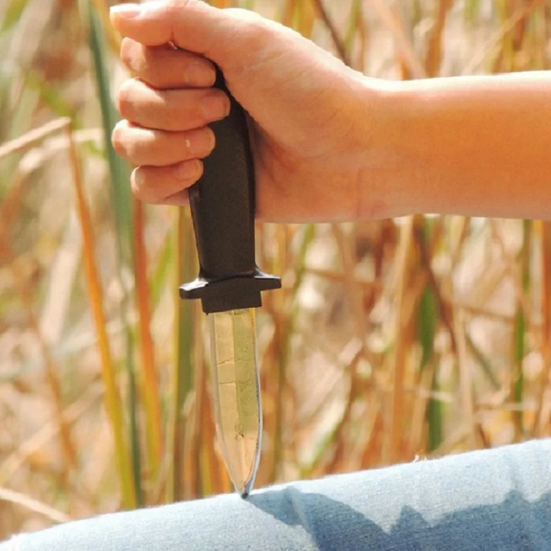 1pc Antistress Plastic Trick Dagger Knife Toys SLIDE IN Blade ...