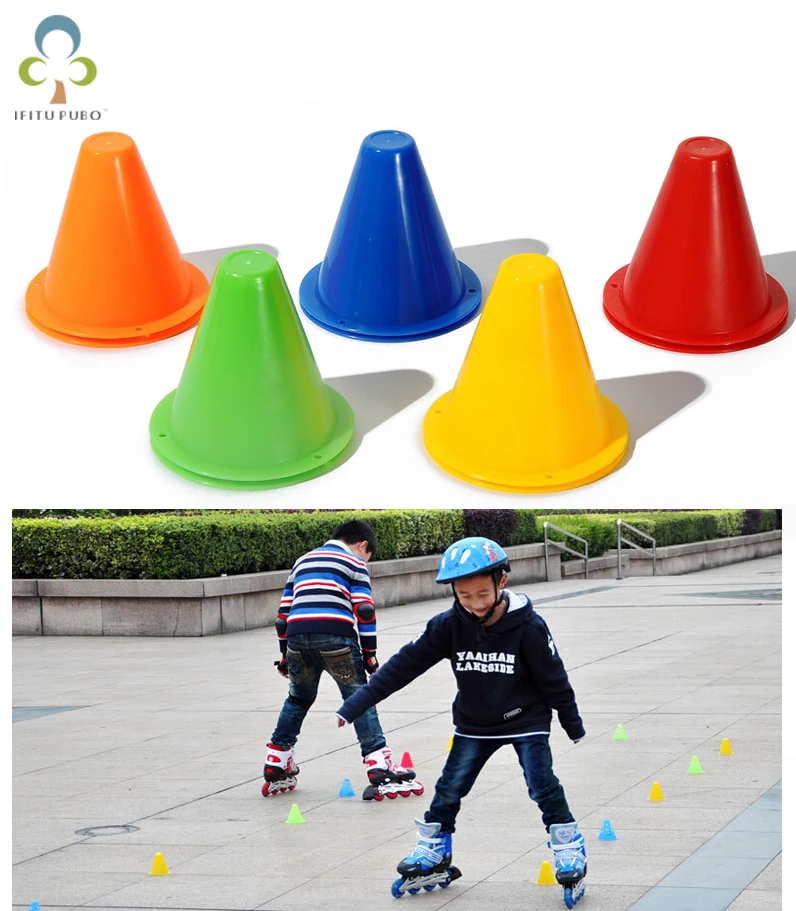 10pcs/lot Skate Pile Cup Windproof Roller Skating Cone Agility Training ...
