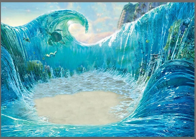 7x5FT-Moana-Maui-Ocean-Sea-Wave-Surf-Custom-Photo-Studio-Backdrop ...