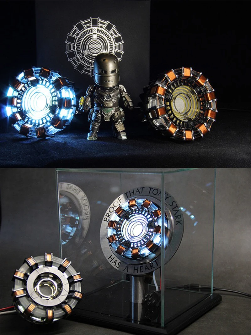 Avengers 1:1 Iron Man Arc Reactor Action Figure MK1 Ironman Reactor ...