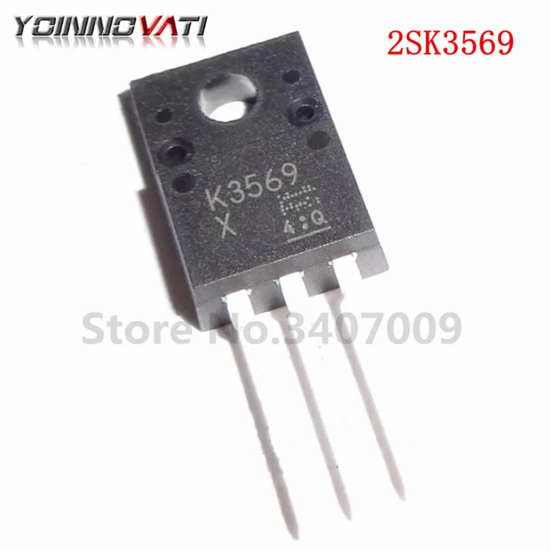 10PCS 2SK3569 TO 220 K3569 MOSFET N Ch 600V 10A Rdson 0.75 Ohm 새로운 오리지널 ...