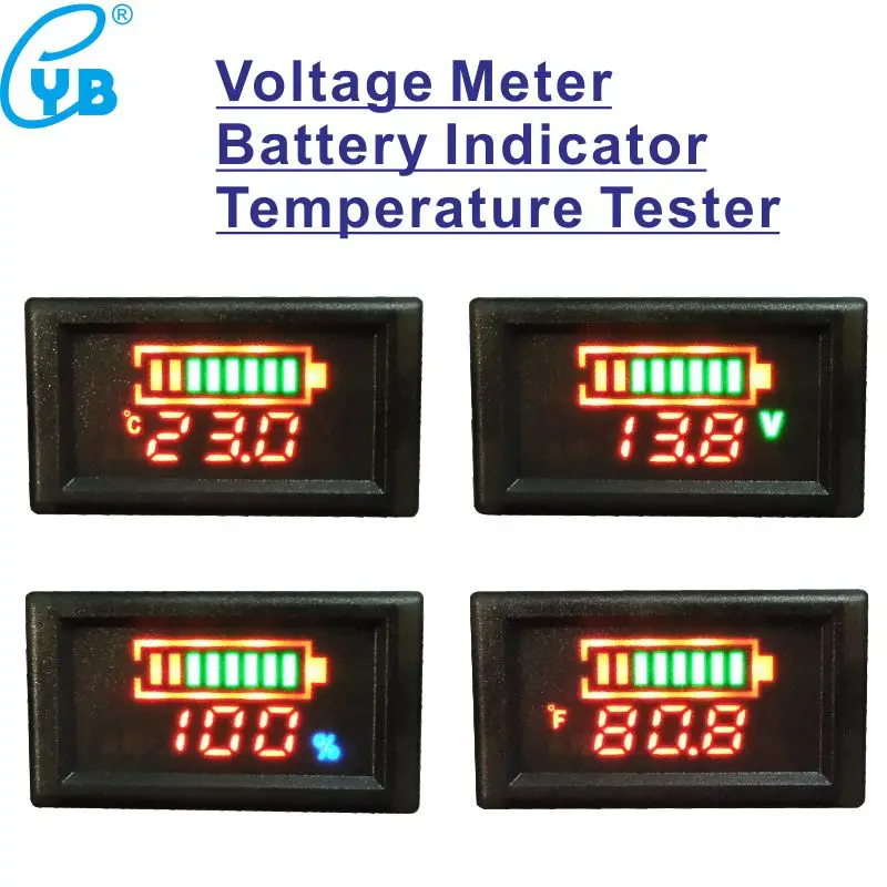 YB28VTM-Temperature-Tester-LED-Digital-Lead-Acid-Battery-Level ...