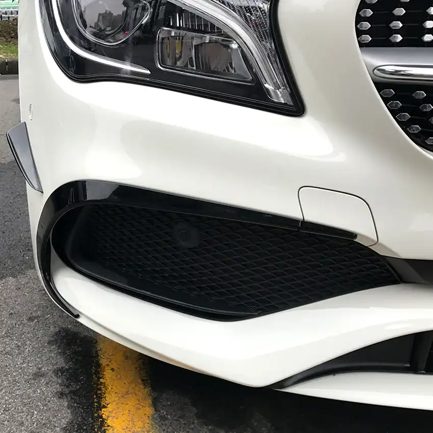 CLA 45AMG W117 2017 2018 Front Bumper Lip Cover Trim For Mercedes Benz ...