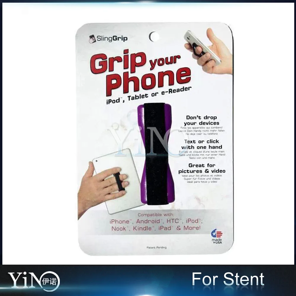 500pcs/lot Universal Portalbe Finger Grip cell phone Holder Elastic ...